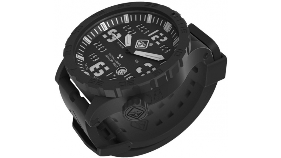 Hazard 4 Heavy Water Diver Titanium Black PVD Dive Watch,Black Dial ...