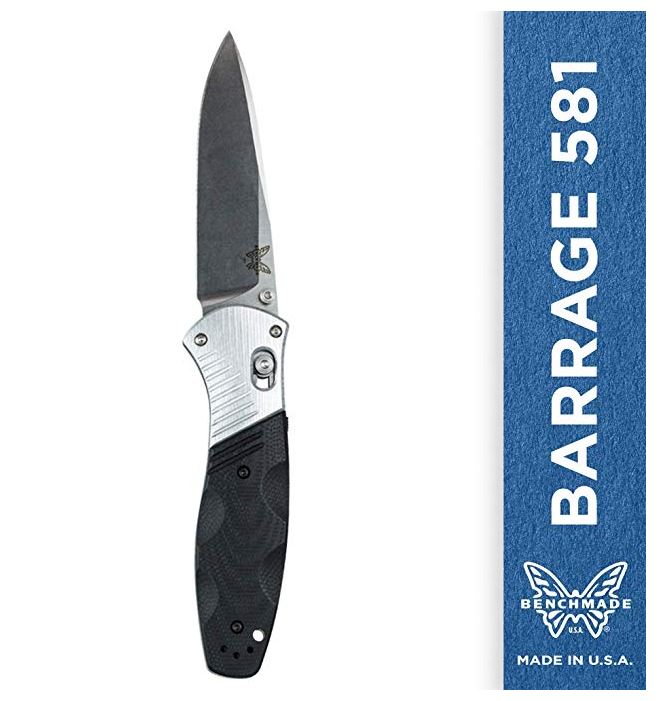 Benchmade - Barrage 581 Knife, Drop-Point Blade | Gunwinner