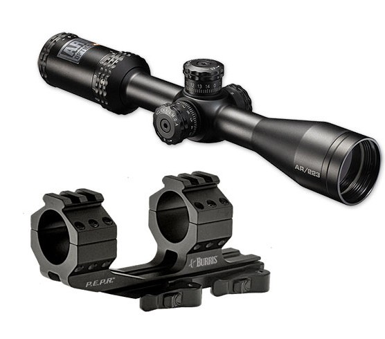 Customize Bushnell AR Optics 4.5-18x40mm BDC Reticle with Burris AR-P.E ...