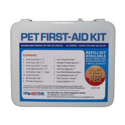 45-Piece Pet First Aid Kit - Survival Frog | Gunwinner