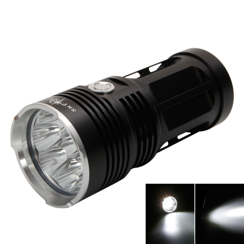 Skyray King 8 x XM-L T6 4000 Lumens LED Aluminum 3-Mode Flashlight ...
