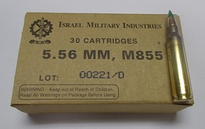 IMIM855BOX - 30rd BOX IMI M855 Ammunition 30 round box $13.00 / 30 ...